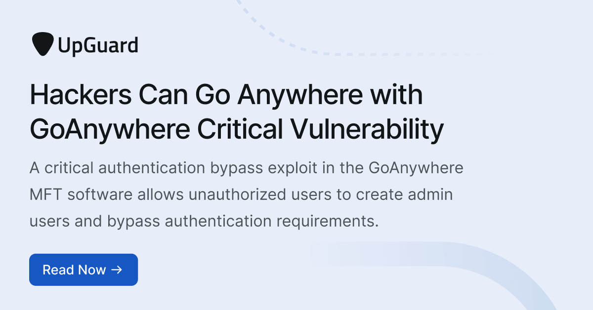 Hackers Ready to Go Anywhere with Critical Vulnerability in GoAnywhere MFT (CVE-2024-0204) | UpGuard
