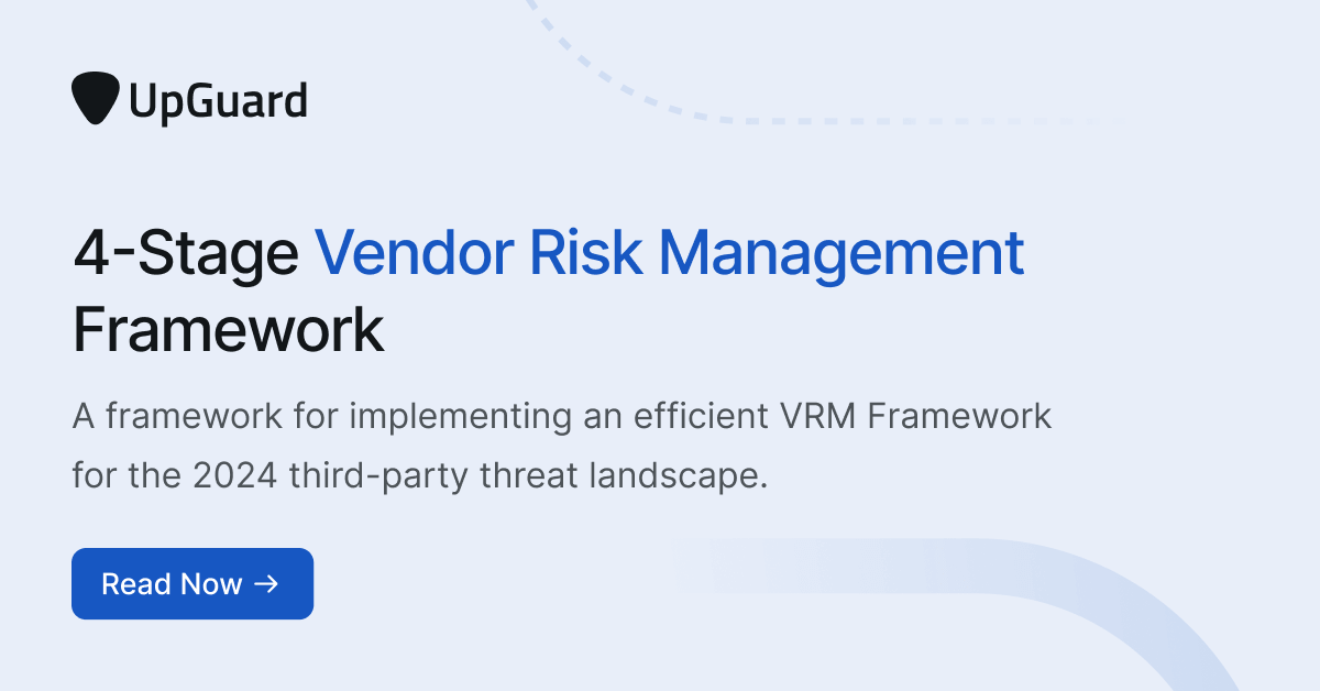 4-Stage Vendor Risk Management Framework (2025 Edition) | UpGuard