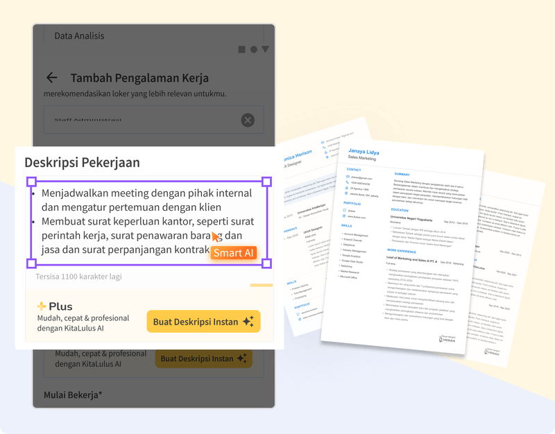 CV Builder - Buat CV Online Gratis dalam Hitungan Menit