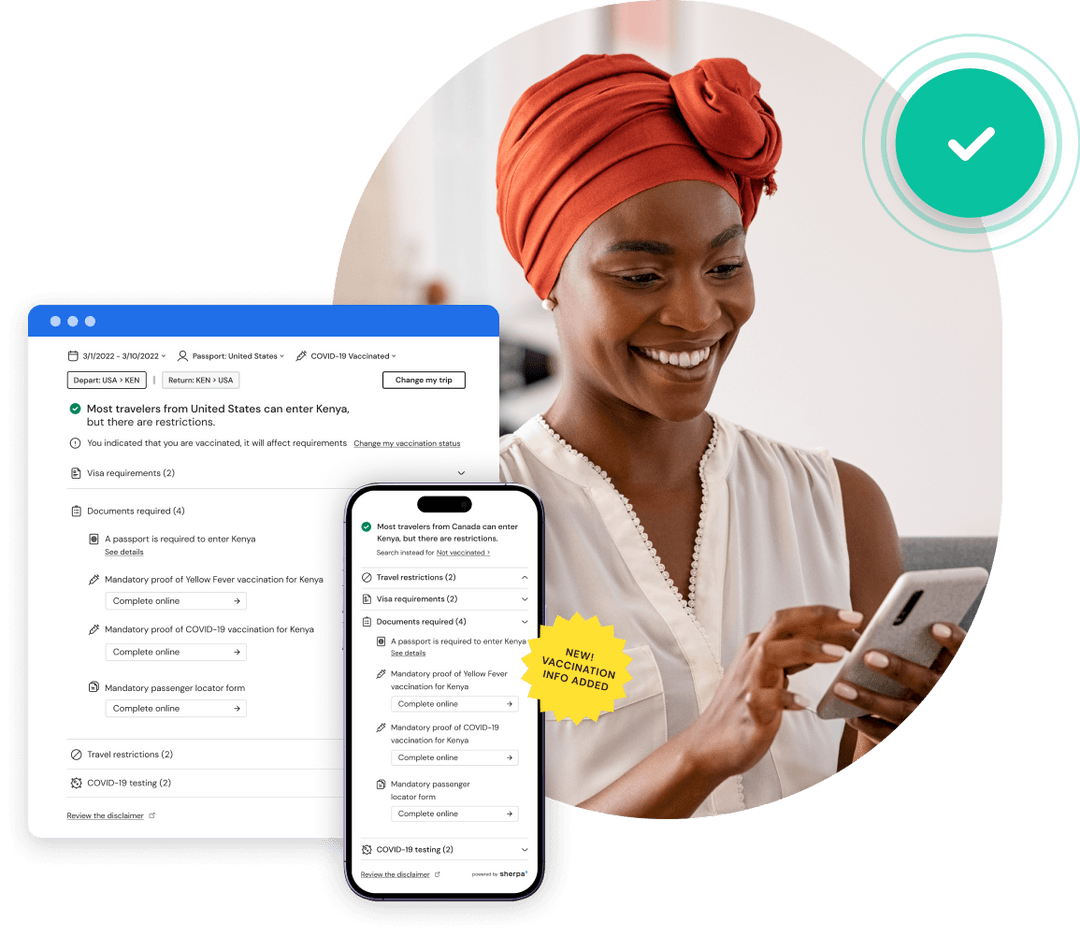Global Travel Requirements | Products | sherpa°