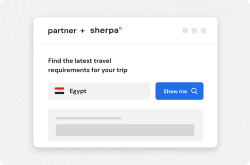 Get eVisa and eTA status at check-in | sherpa°