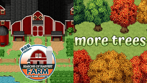 New Releases: KR Seasons of Harvest Farm Tileset, More Trees | The ...
