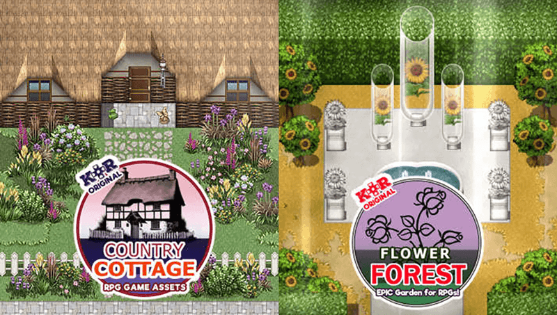 New Releases: KR Country Cottage Tileset, KR Flower Forest Tileset ...
