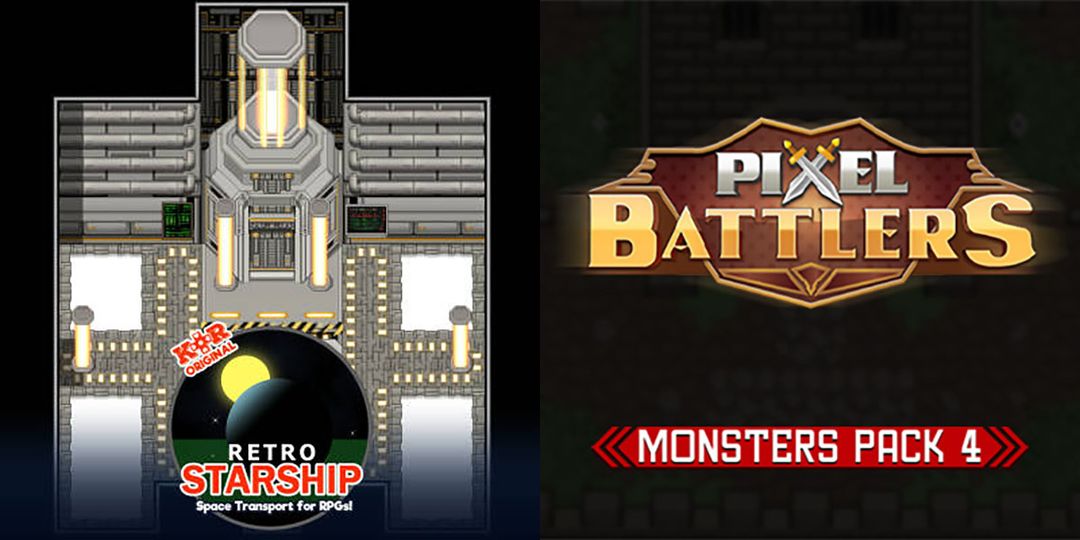 New Releases: KR Retro Starship Tileset, Pixel Battlers Monsters Pack 4 ...