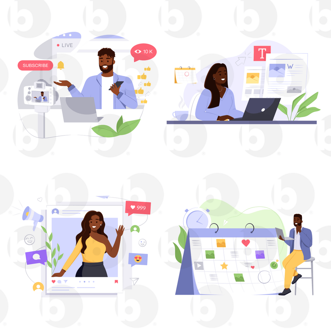 Illustrations of Black People for Your Next Digital Project | Black ...