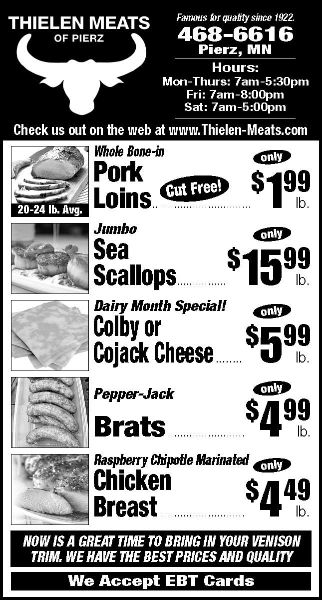 Thielen Meats of Pierz | Meat Market and Butcher