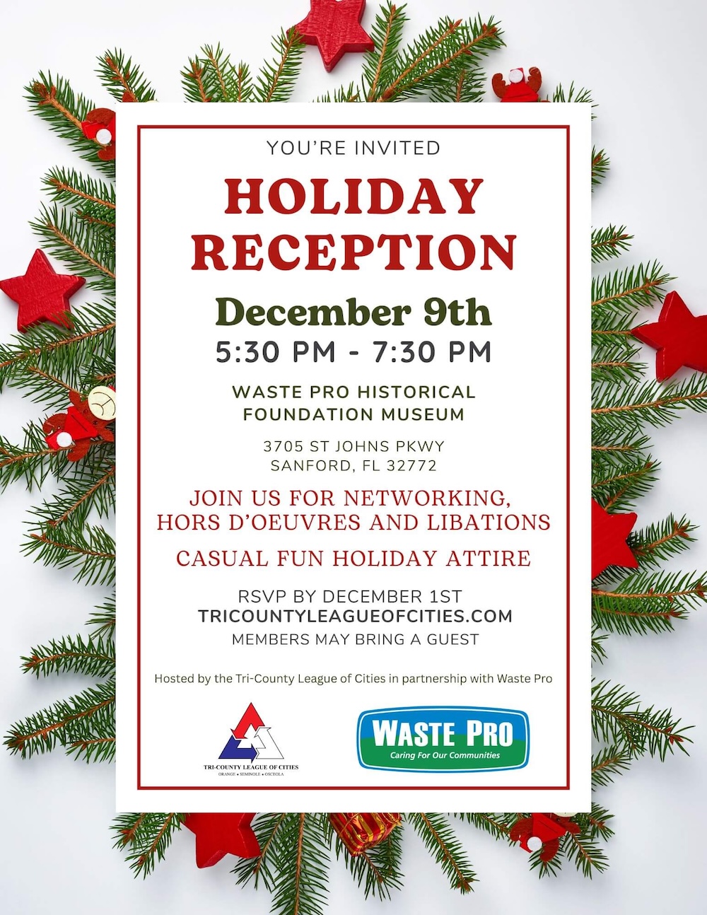 Holiday Reception - Tri-County League of Cities