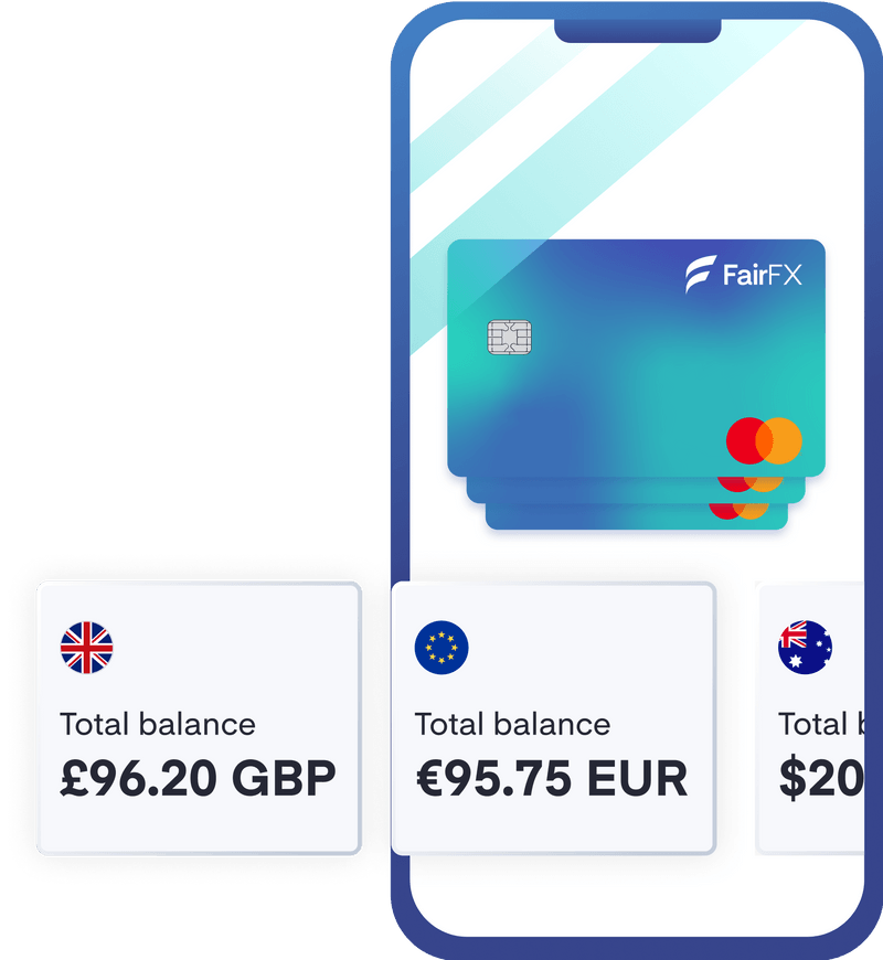 The FairFX Currency Card - 20 currencies all on one card