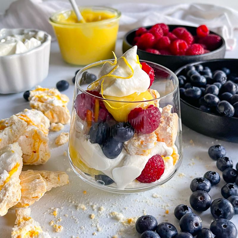 Eton Mess with Lemon Curd & Berries