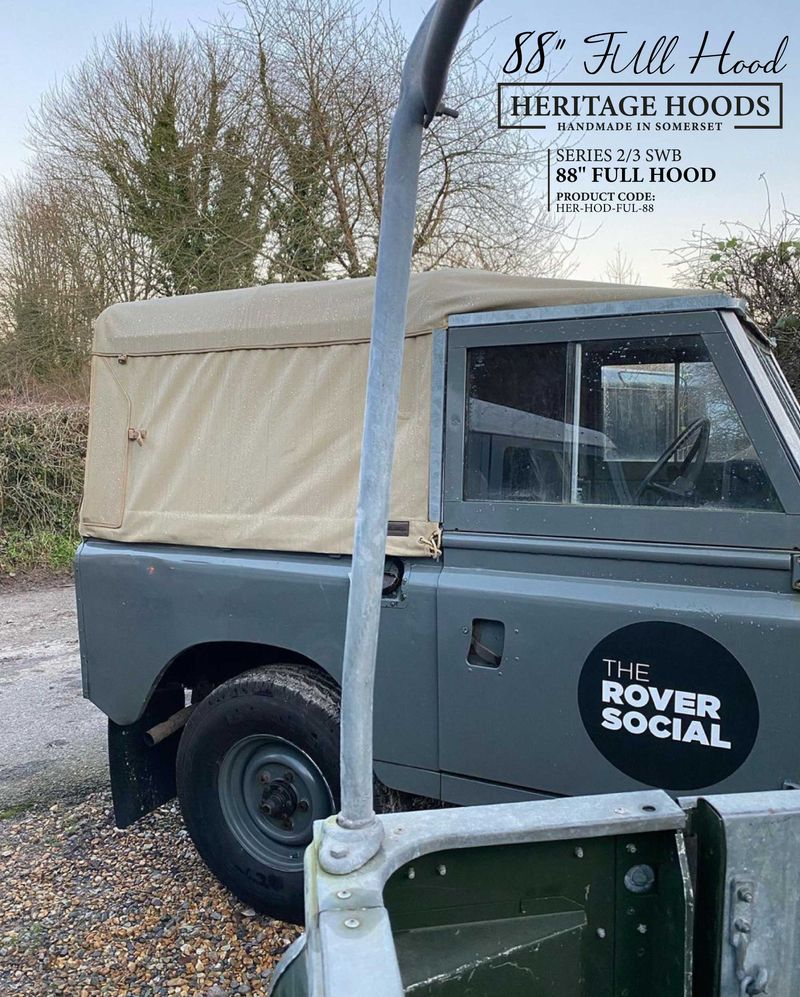86" / 88" Land Rover Full Hood Series 1