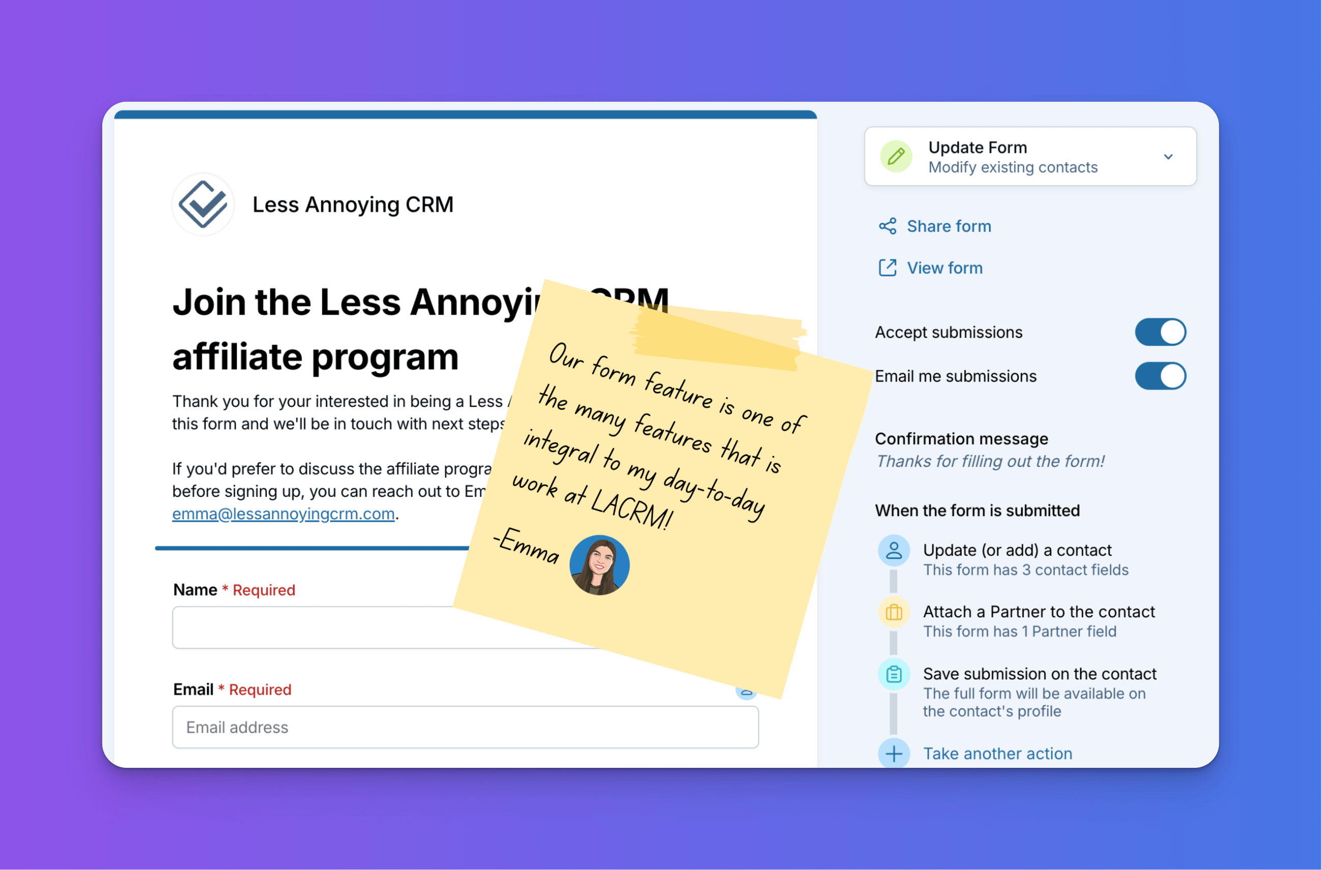 Less Annoying CRM | Simple Contact Management for Small Businesses