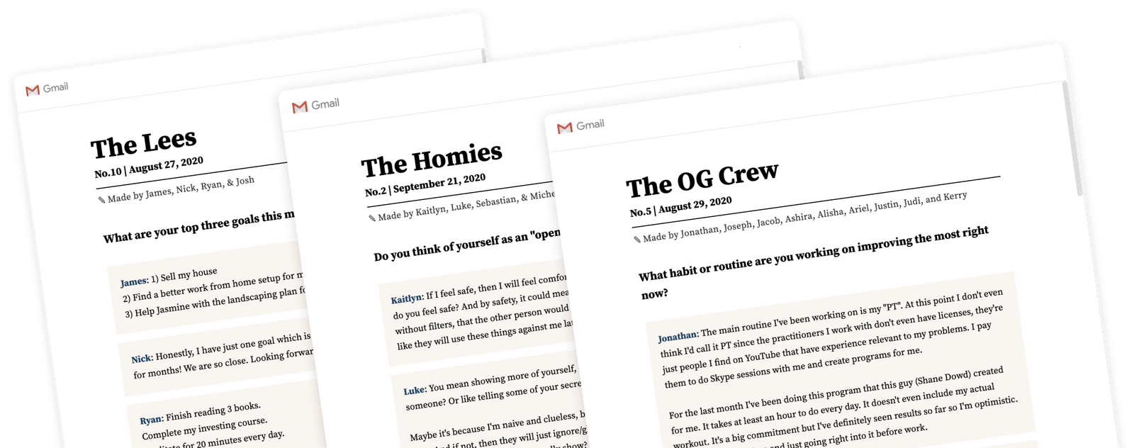 Letterloop: The Newsletter for Friends, Families & Teams