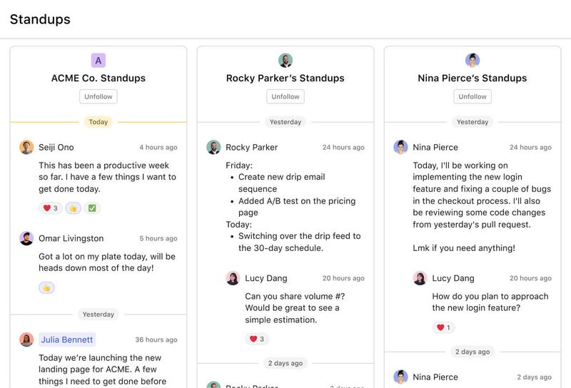 Replace your Daily Standups meeting | Tability Standups