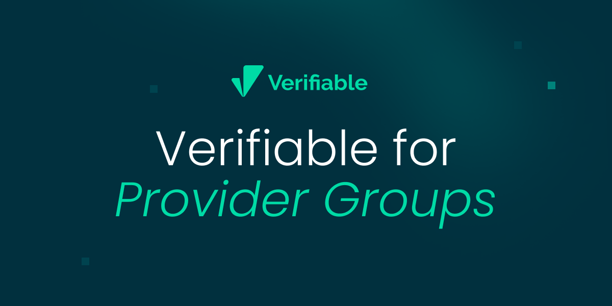 Credentialing for Provider Groups