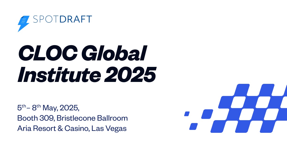 SpotDraft at CLOC 2025 | End-to-End CLM for Legal Ops