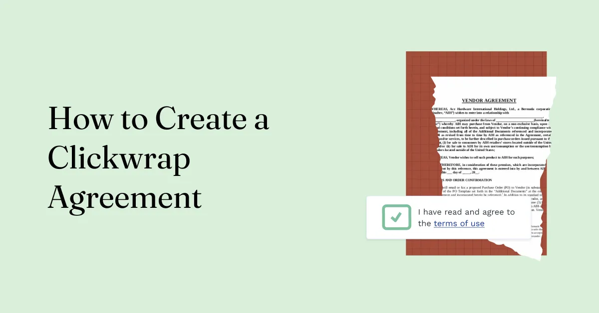 How to create and implement a clickwrap agreement