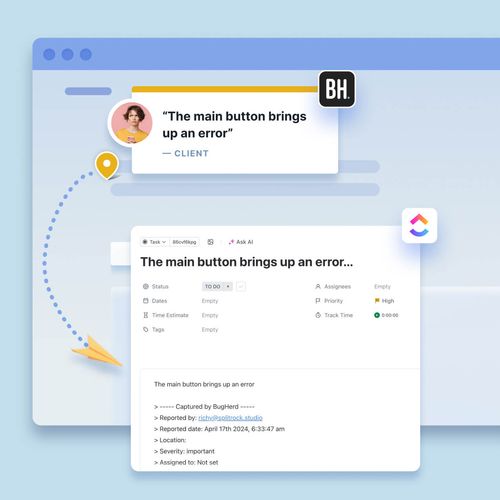 Supercharge your workflow with BugHerd and ClickUp