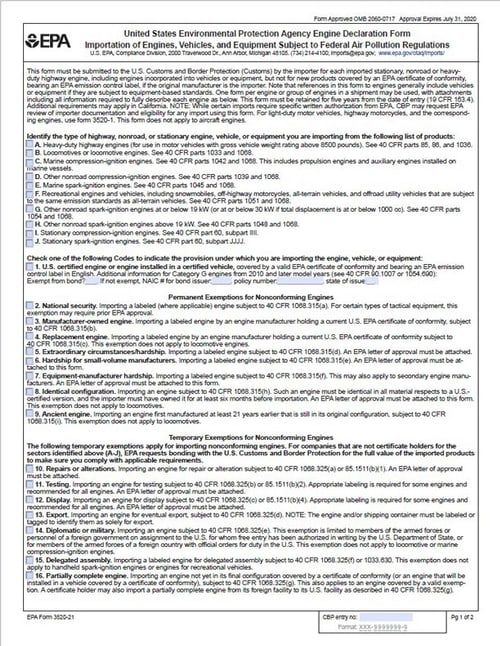 US Customs Forms (PDF) | PCBUS