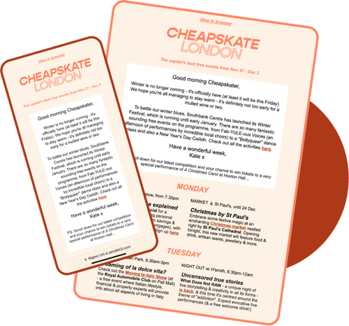 Your guide to free events London | Cheapskate London