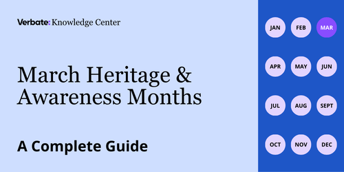 March Awareness & Heritage Months: A Complete 2026 Guide | Verbate