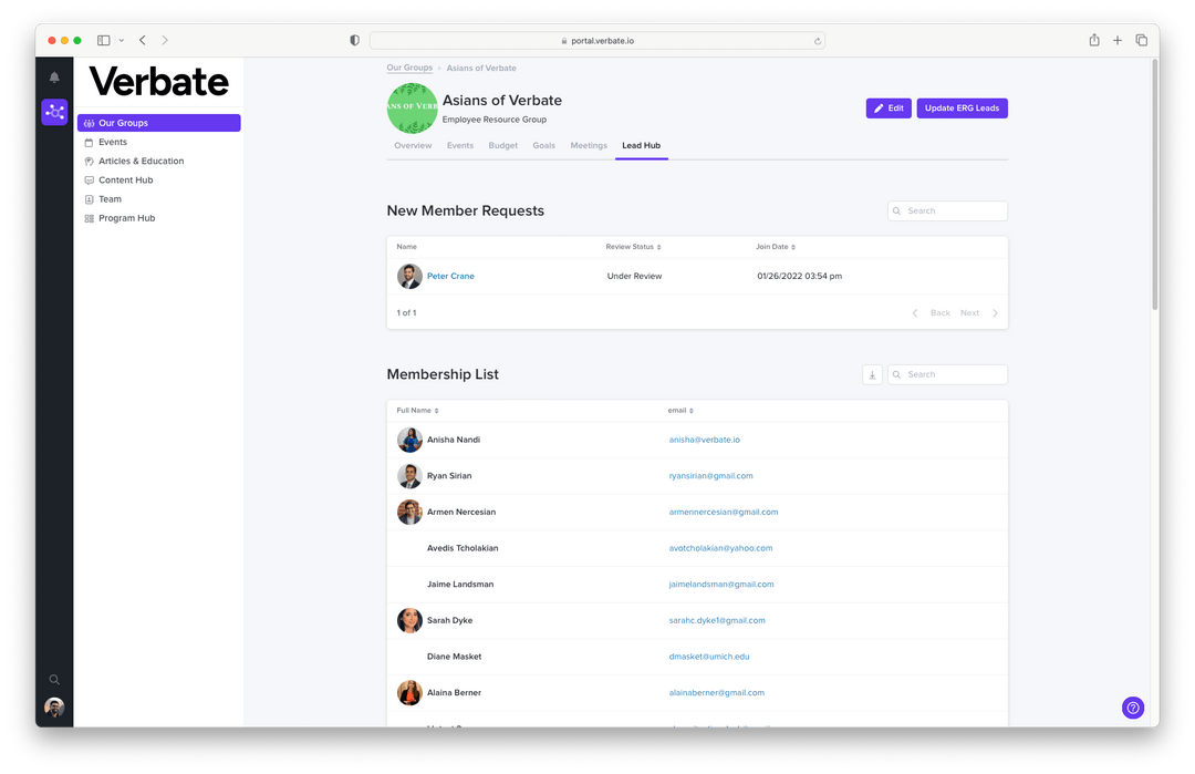 Verbate | Employee Resource Group Community & Platform