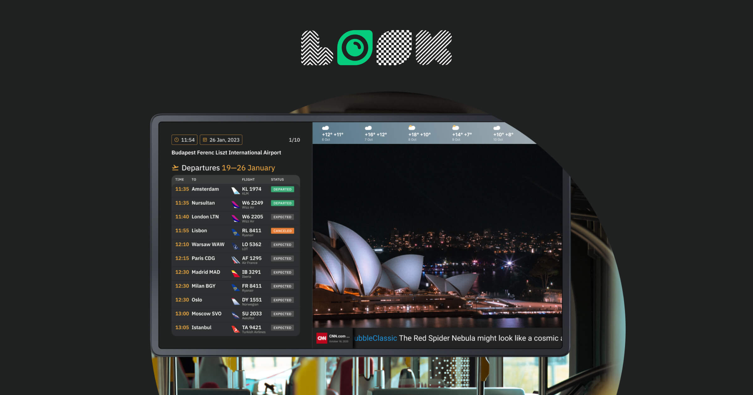Look Digital Signage solution for the transportation industry - Look DS