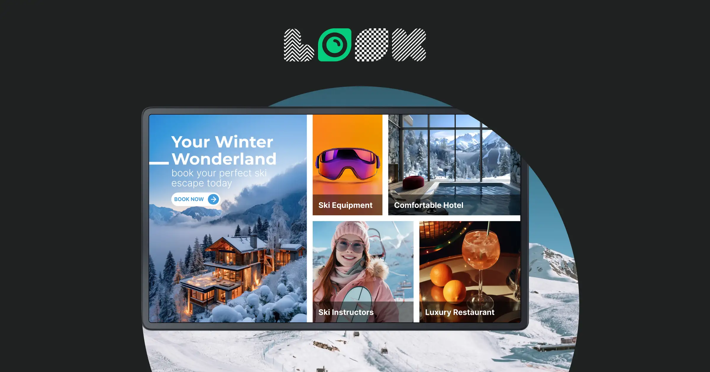 Digital Signage for Resorts - LOOK DS