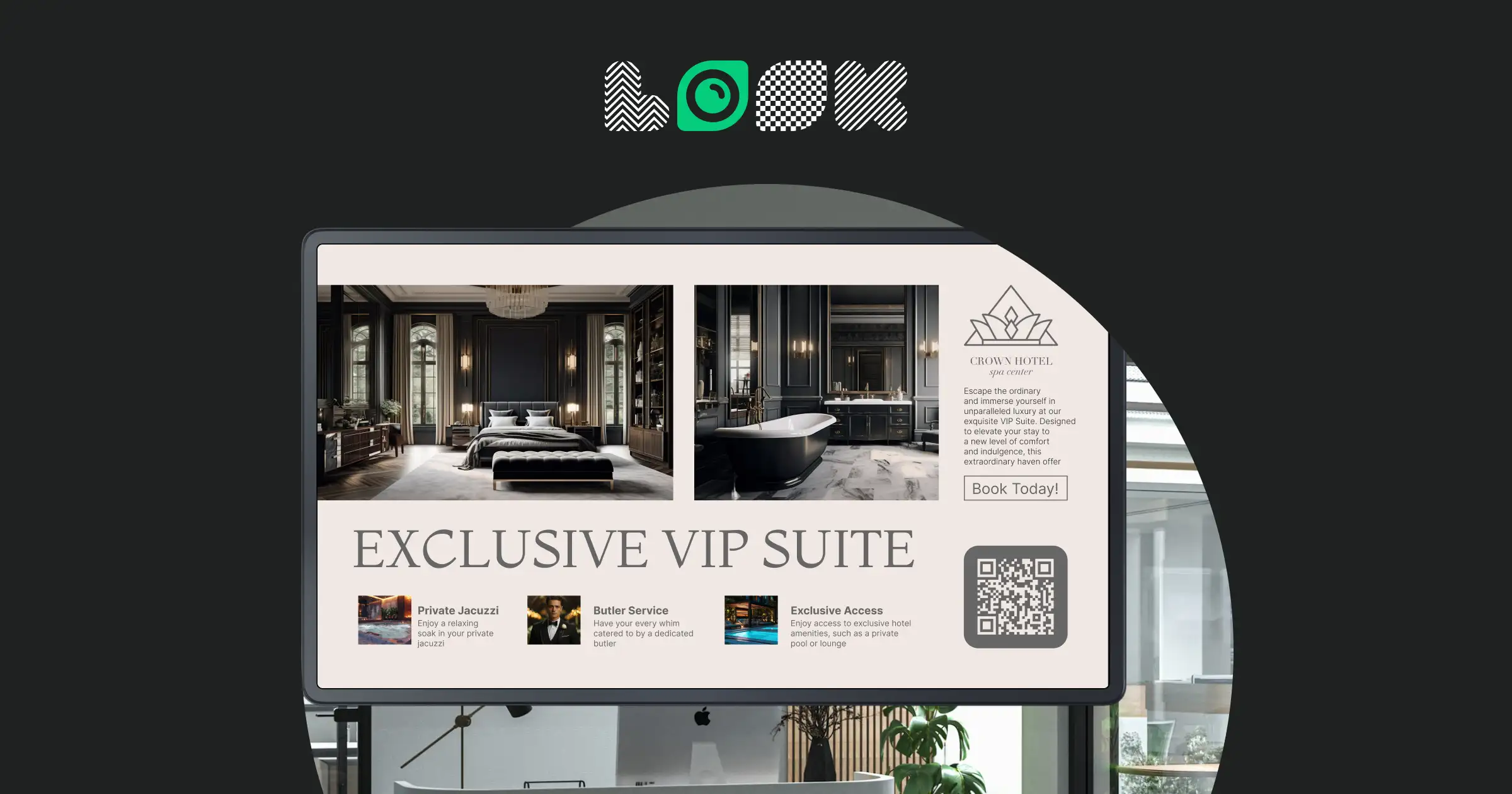 Sinalização digital para hotéis - LOOK DS