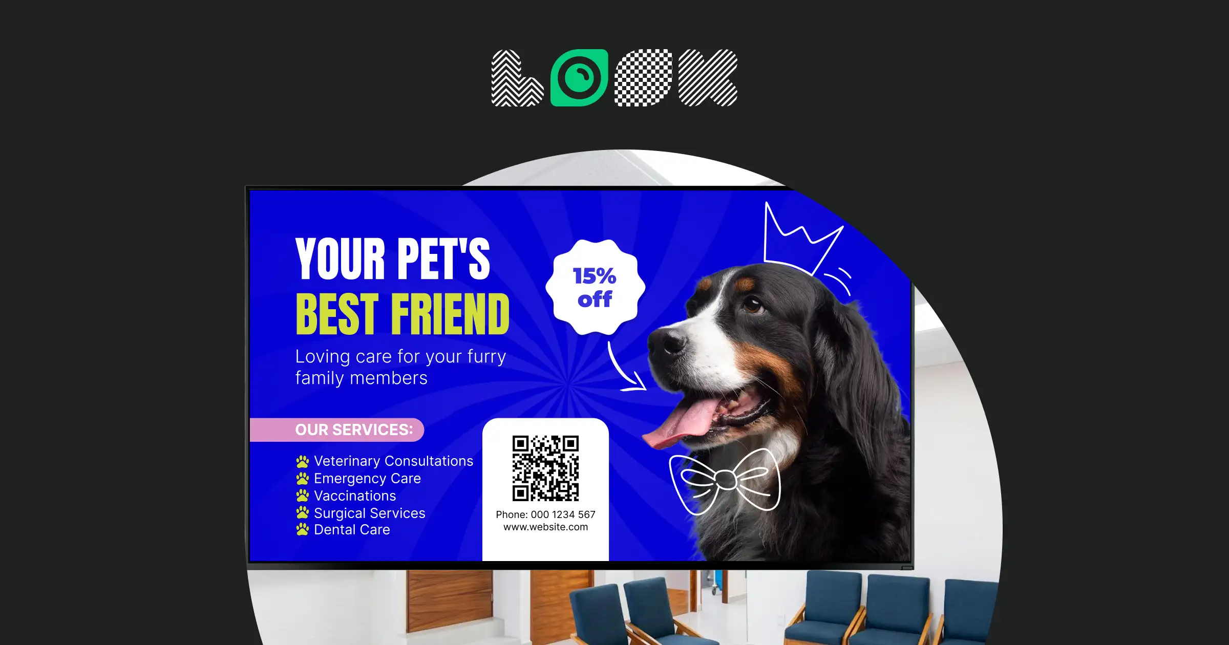 Affichage numérique pour les cliniques vétérinaires - LOOK DS