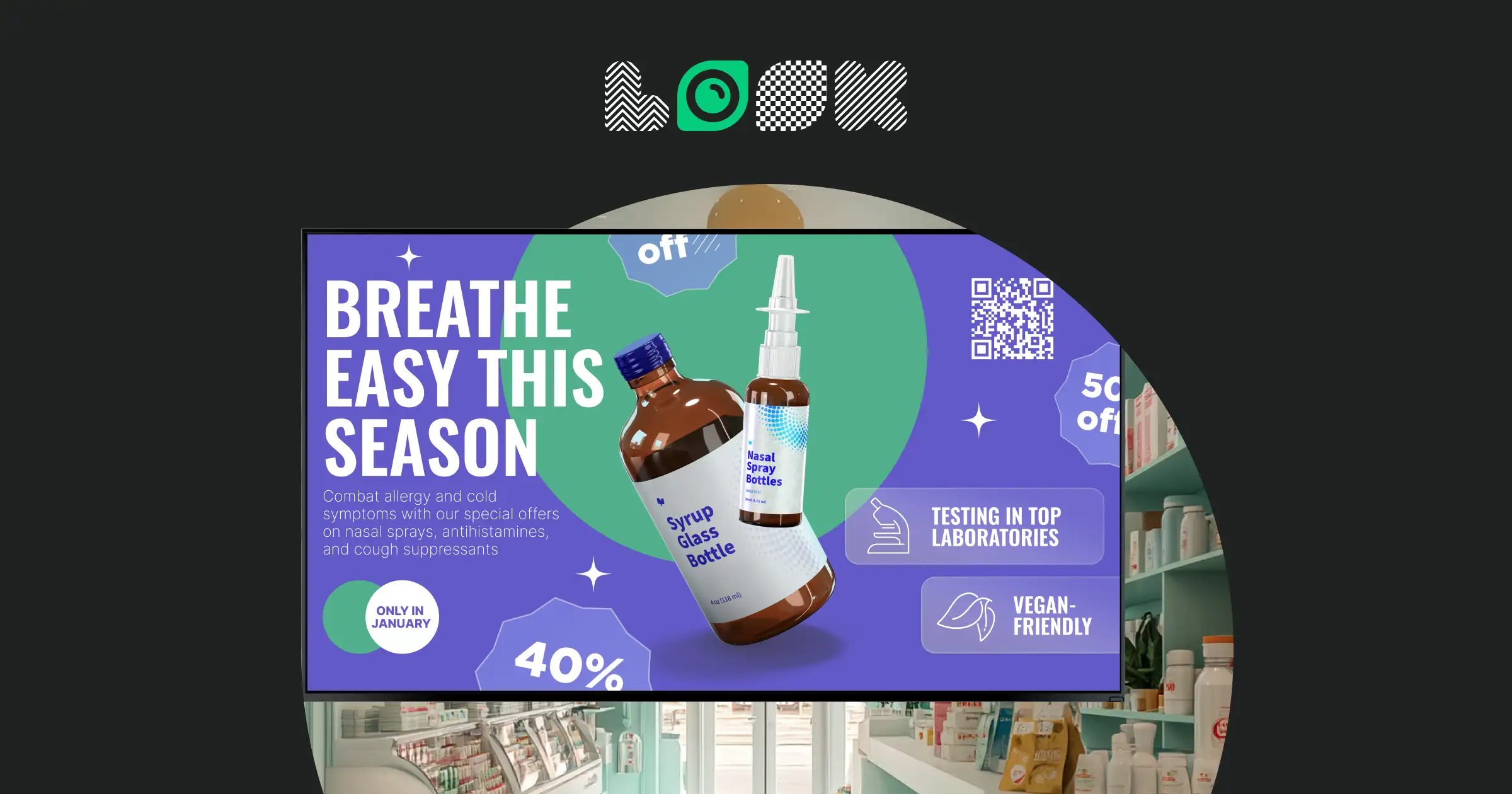 Digital Signage for Pharmacies - LOOK DS