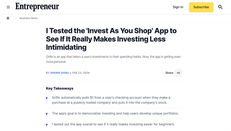 Grifin - Stock Where You Shop