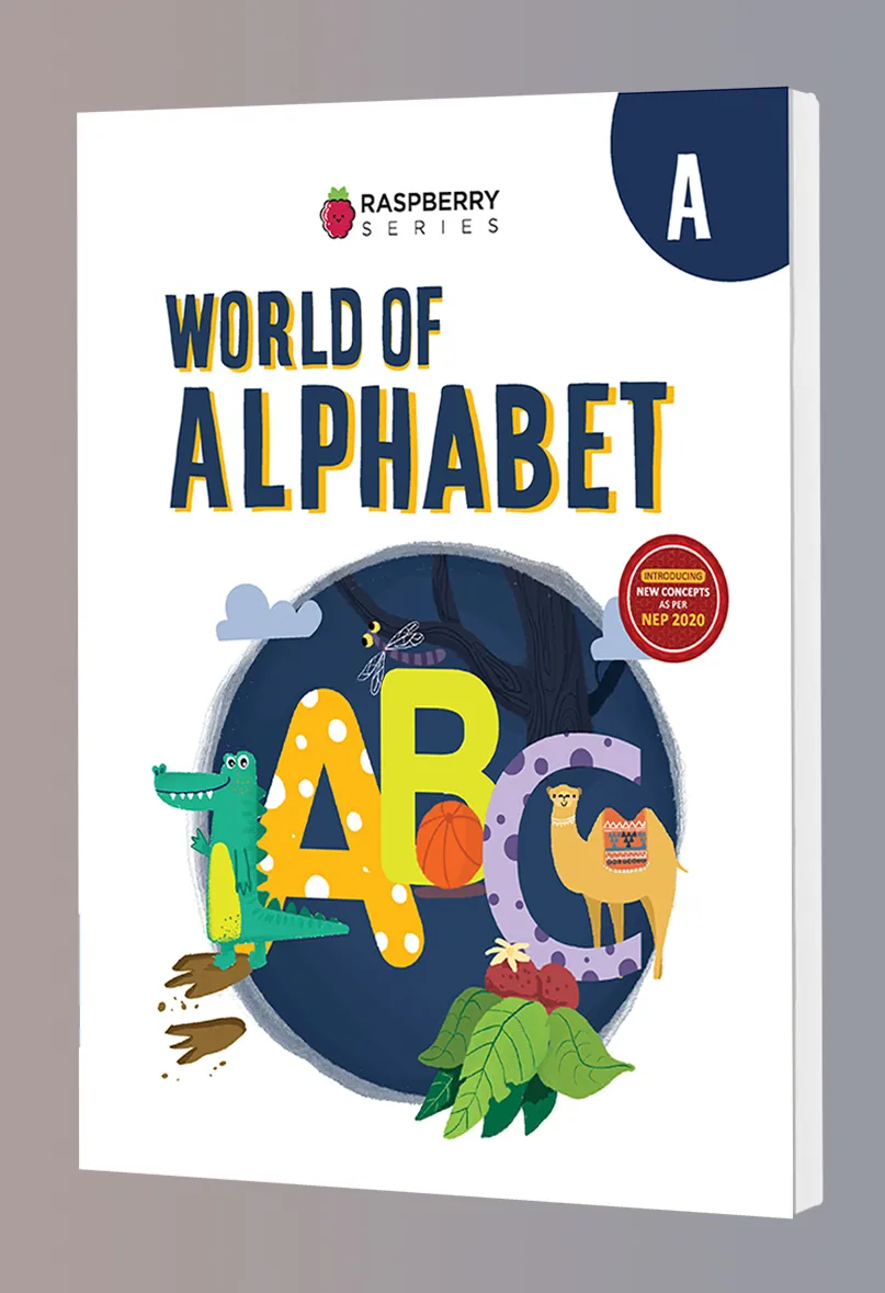 Educart English World Of Alphabets Textbook for Nursery (3-5 Years Kids)
