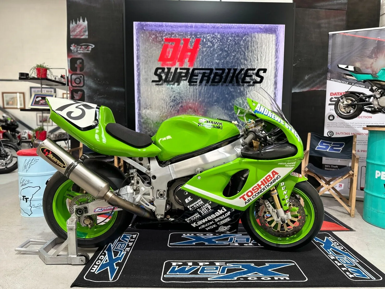 Kawasaki ZX7RR 750cc Superbike Racebike Trackbike Hawk BSB PX Race ...