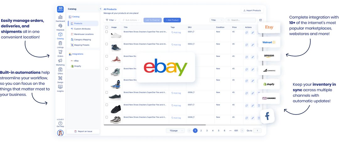 Multi-Channel eBay Selling Software | 3Dsellers