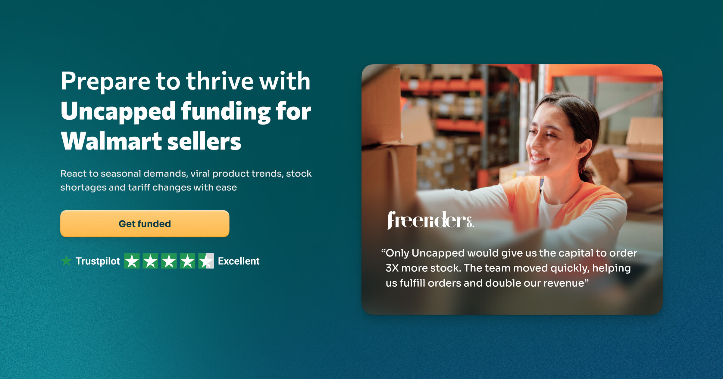 Funding for Walmart Sellers