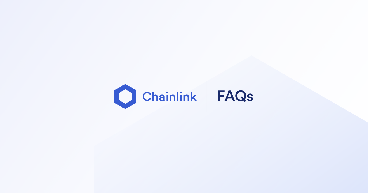 Chainlink FAQs | Chainlink