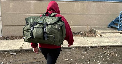 Man invents 'backpack beds' for 1,600 neighbors sleeping on the street
