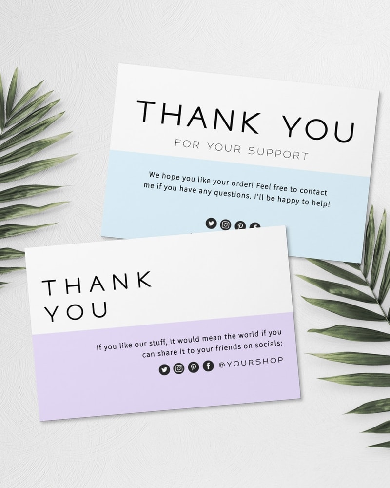 Thank You Cards Template | Thank You Cards Design & Inspirations