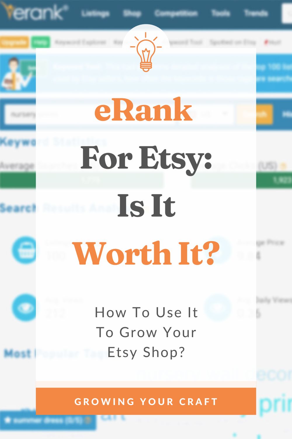 eRank For Etsy: Is It Worth It & How To Use It To Grow Your Etsy Shop?