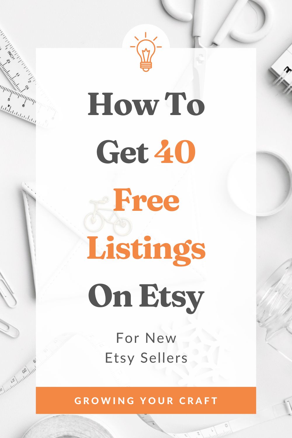(For New Shops) How To Get 40 Free Listing On Etsy