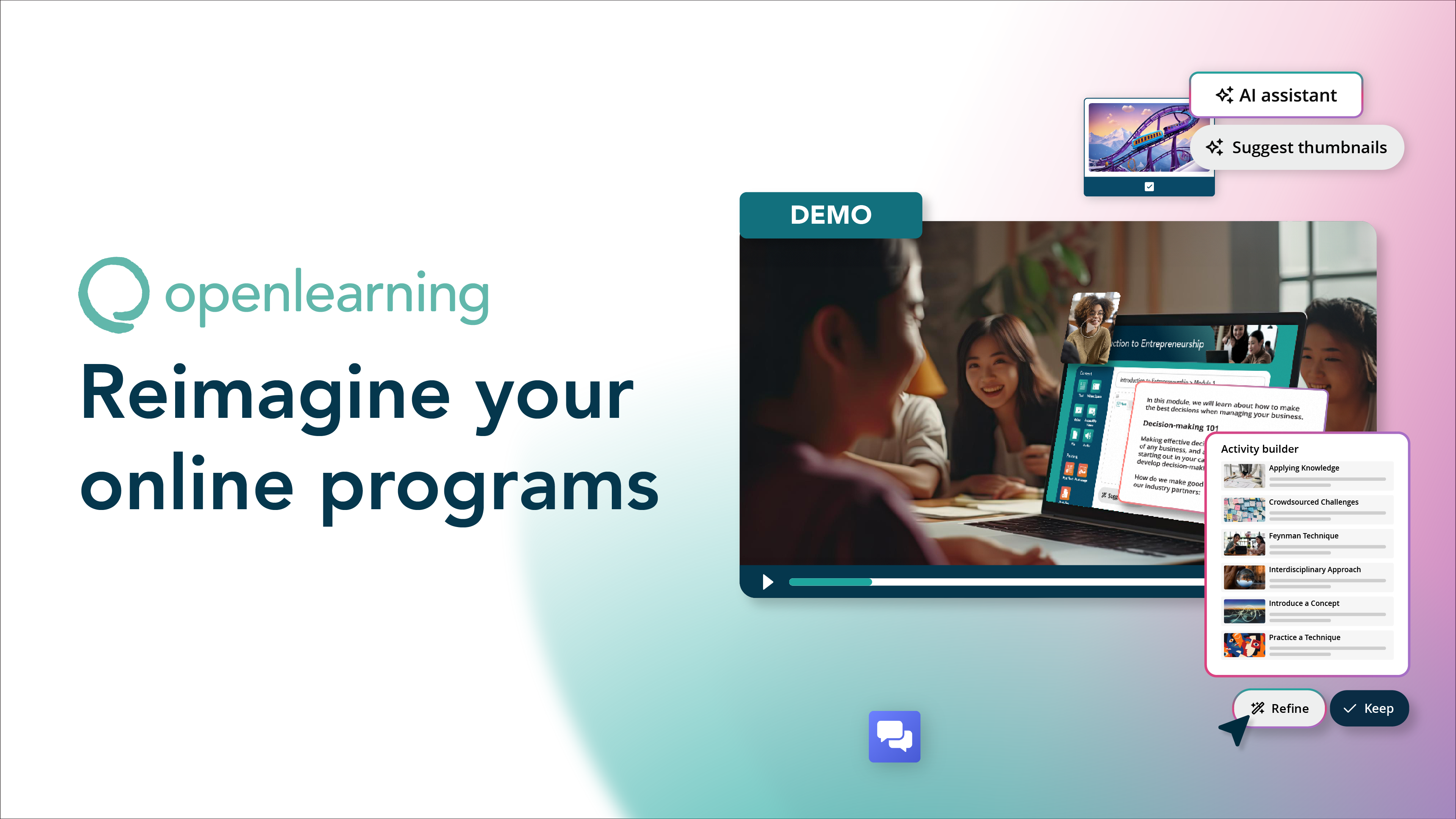 OpenLearning Demo - AI-Powered Lifelong Learning Platform