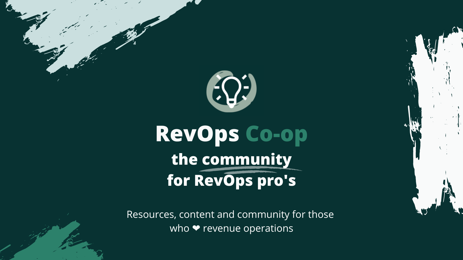 RevOps Co-op, a community for RevOps professionals