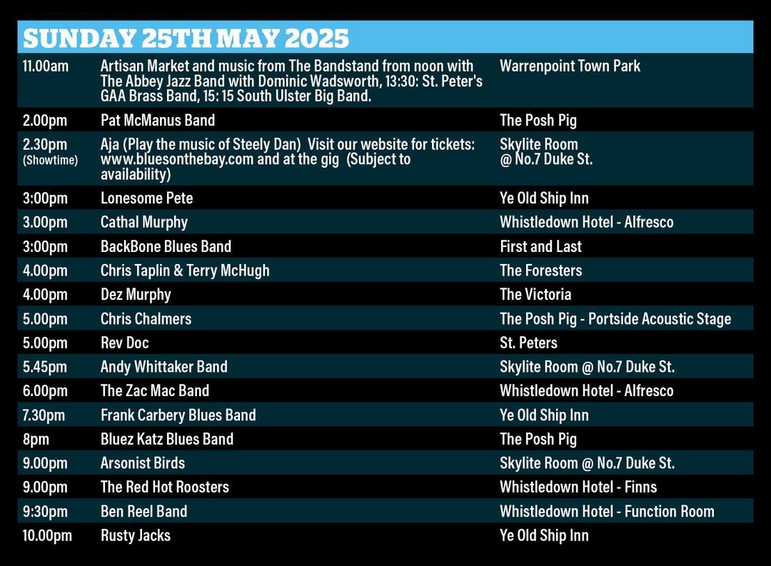 Festival Timetable