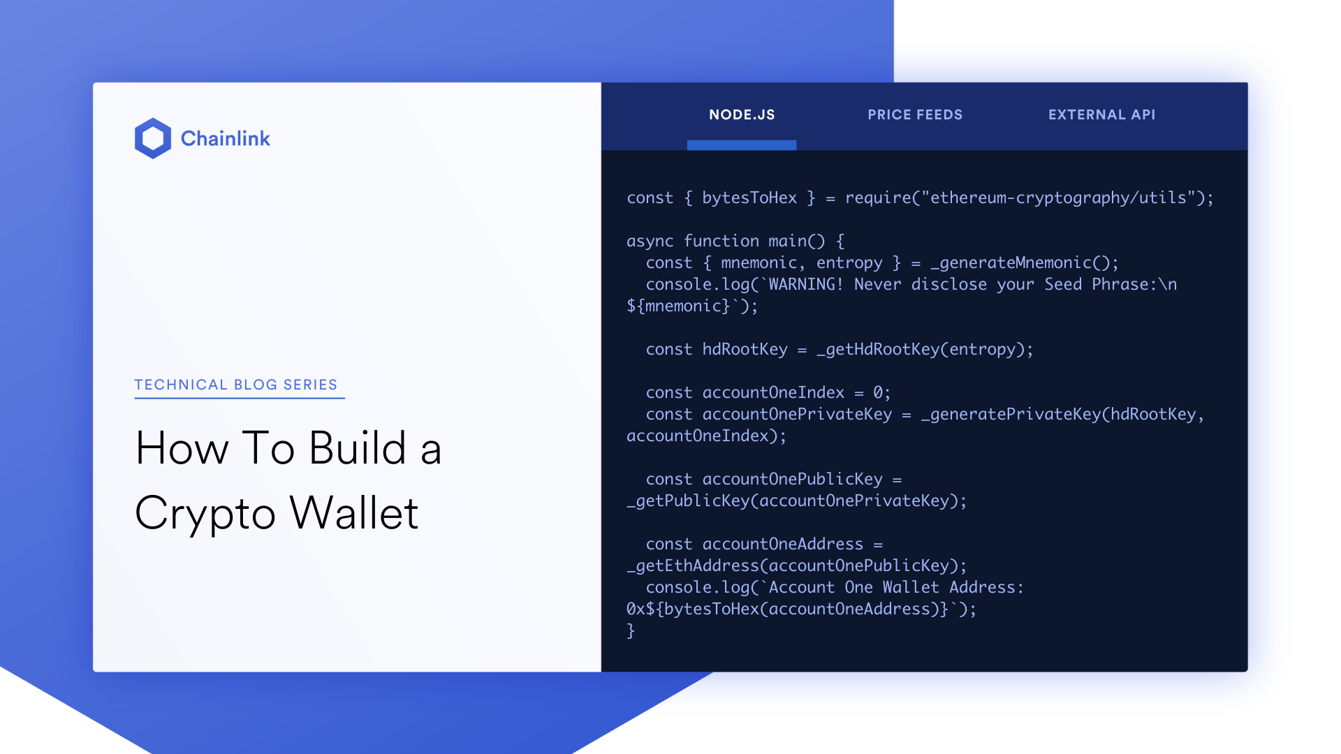 How To Build a Crypto Wallet | Chainlink