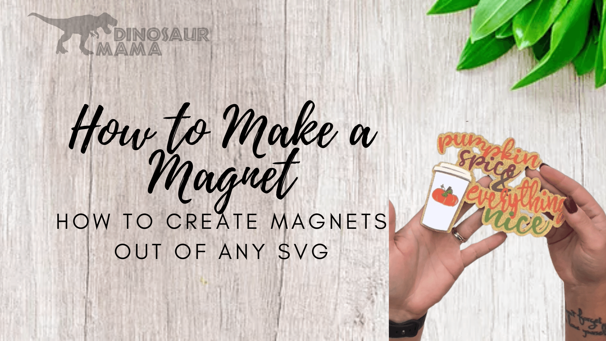 How to Make Cricut Magnets - Free Pumpkin Spice SVG For Fall