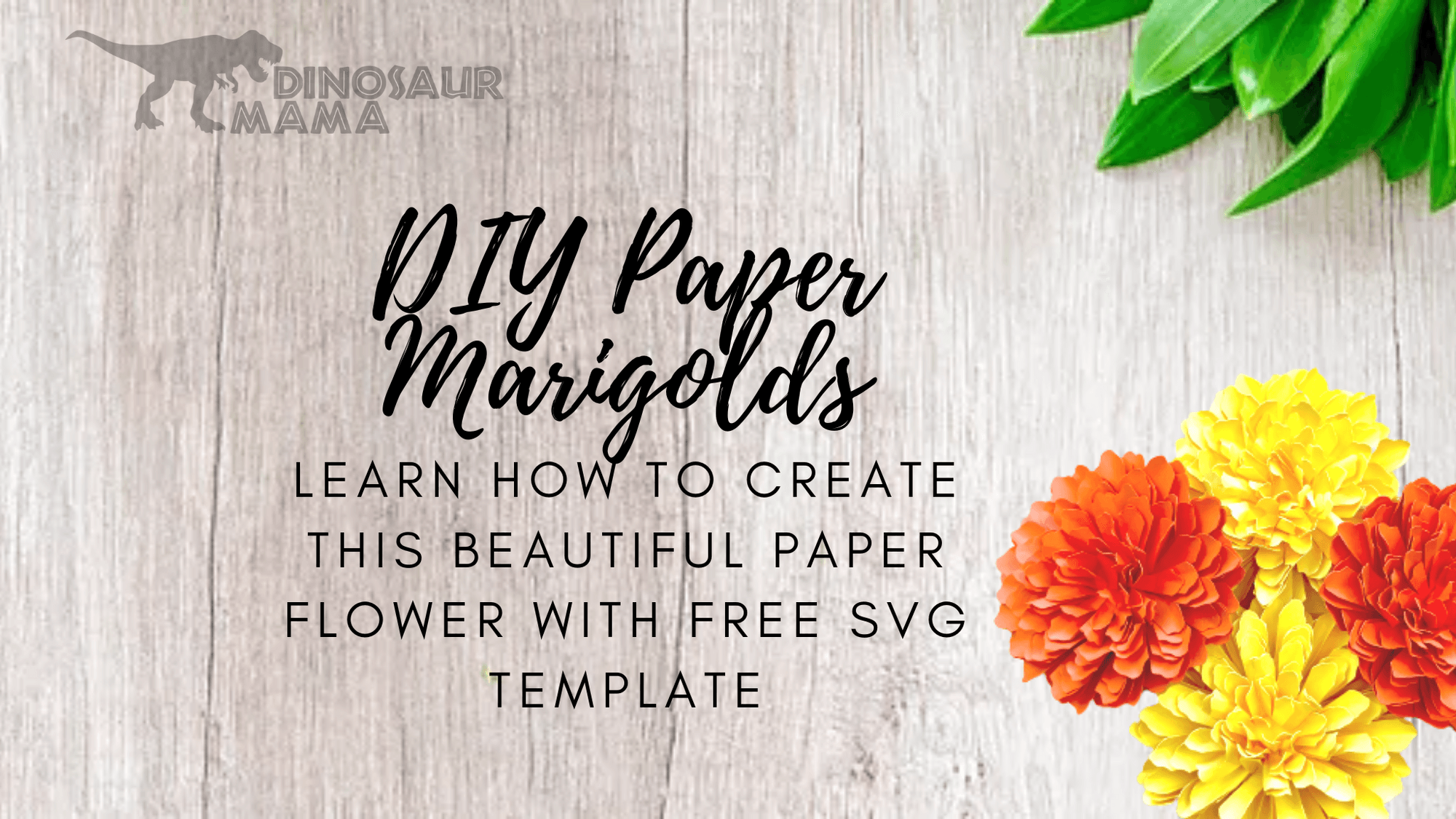 Paper Marigolds Tutorial with FREE SVG File for Cricut