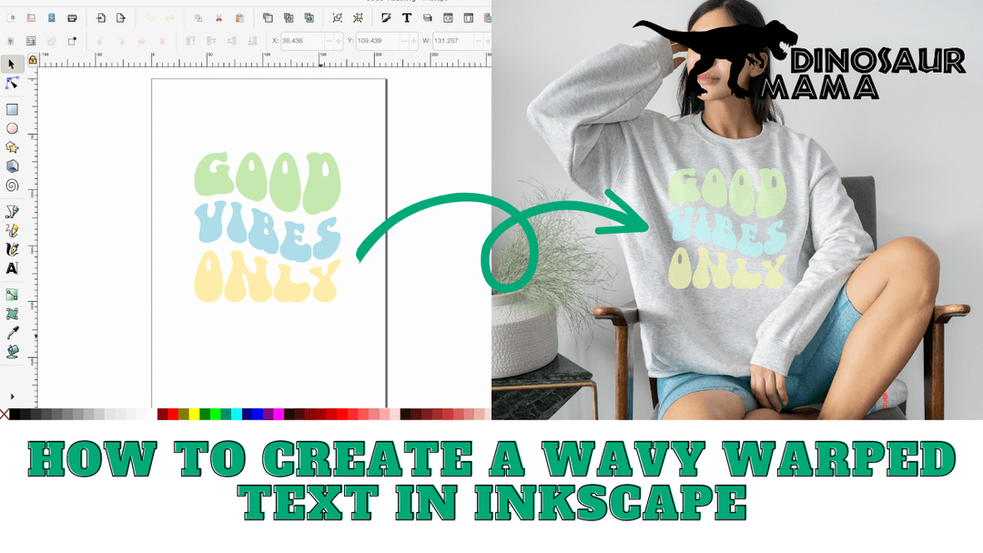 Inkscape Tutorial: Warped Text for Cricut Design Space