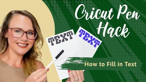 Fill in Text with Cricut Pens in Design Space