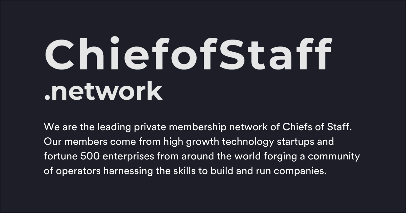 Contact Us | Chief of Staff Network