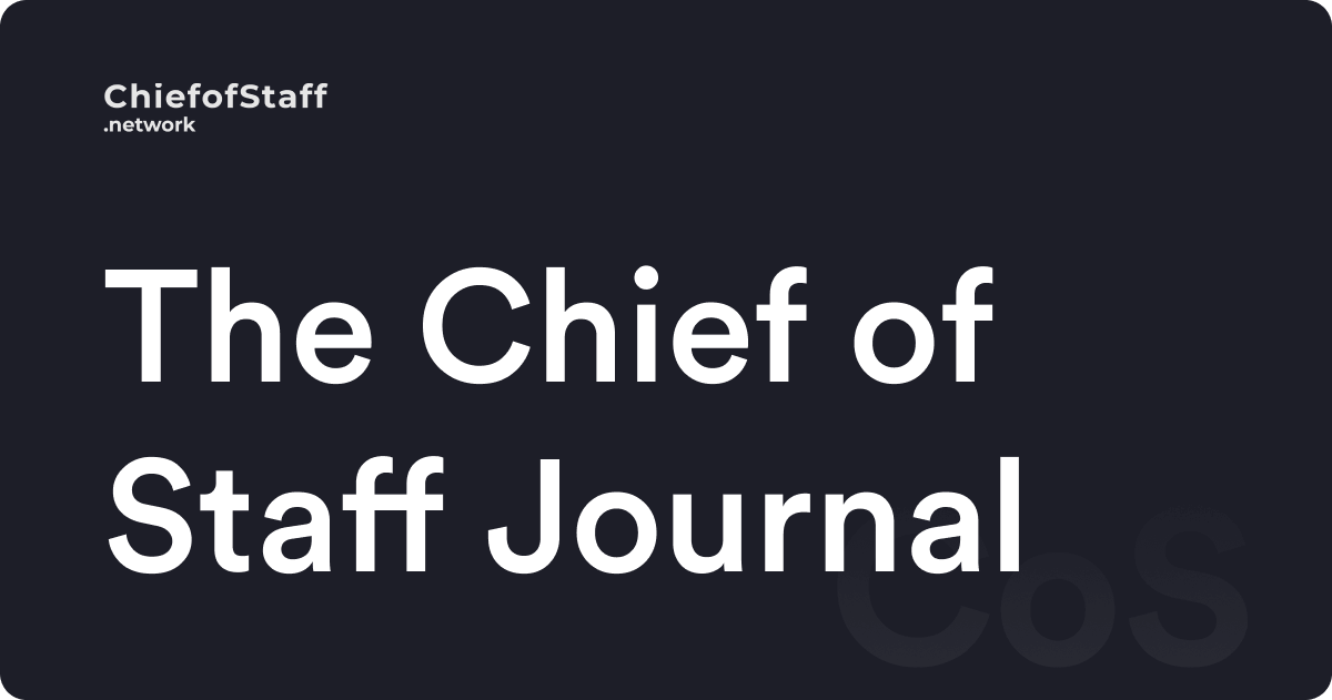The Chief of Staff Journal - Top blogs for Chief of Staffs | Chief of ...